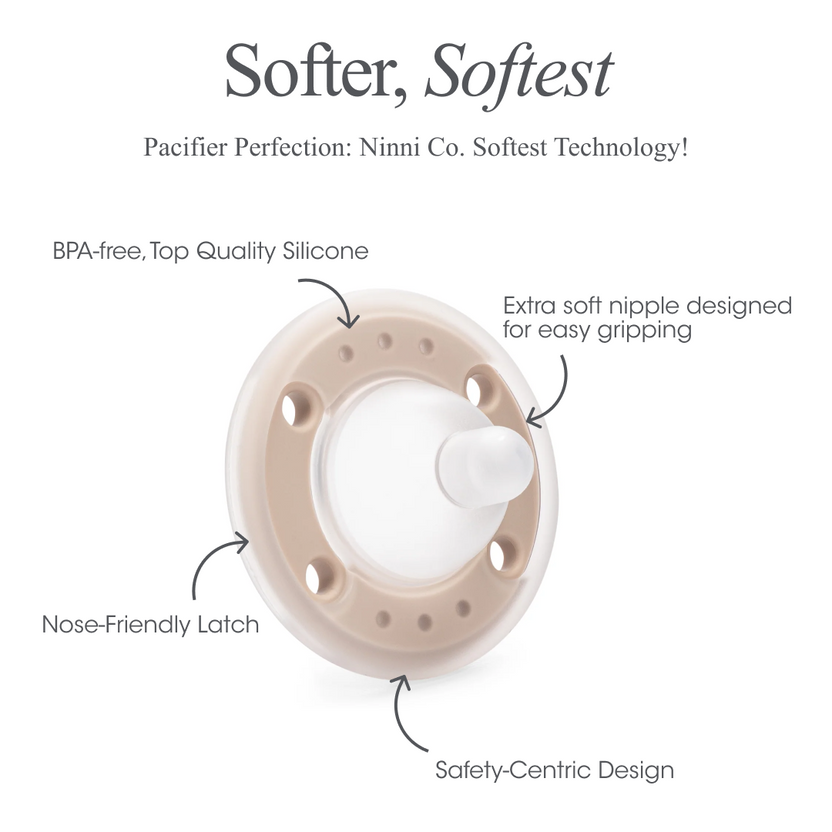 Ninni Co - Ninni Pacifier Blueberry 1 Pack Breastlike Pacifier