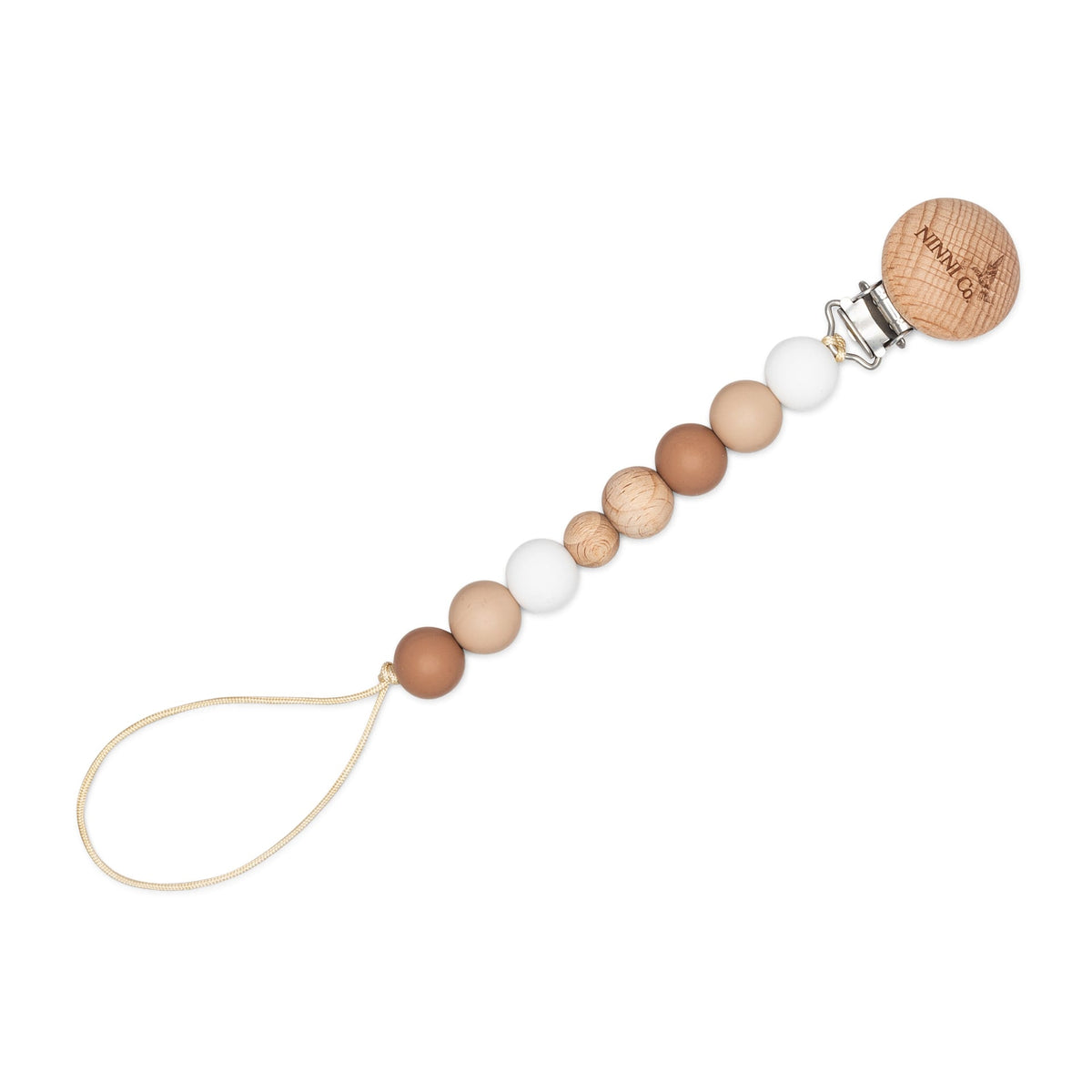 Hazelnut Pacifier Clip - Ninni Co