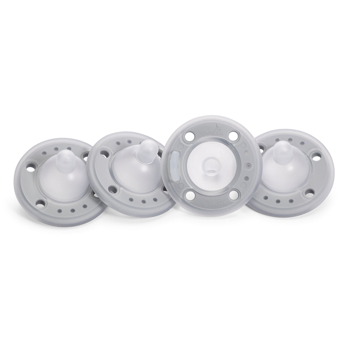 Ninni Co Pacifier- Frost 4 Pack Breastlike Pacifier
