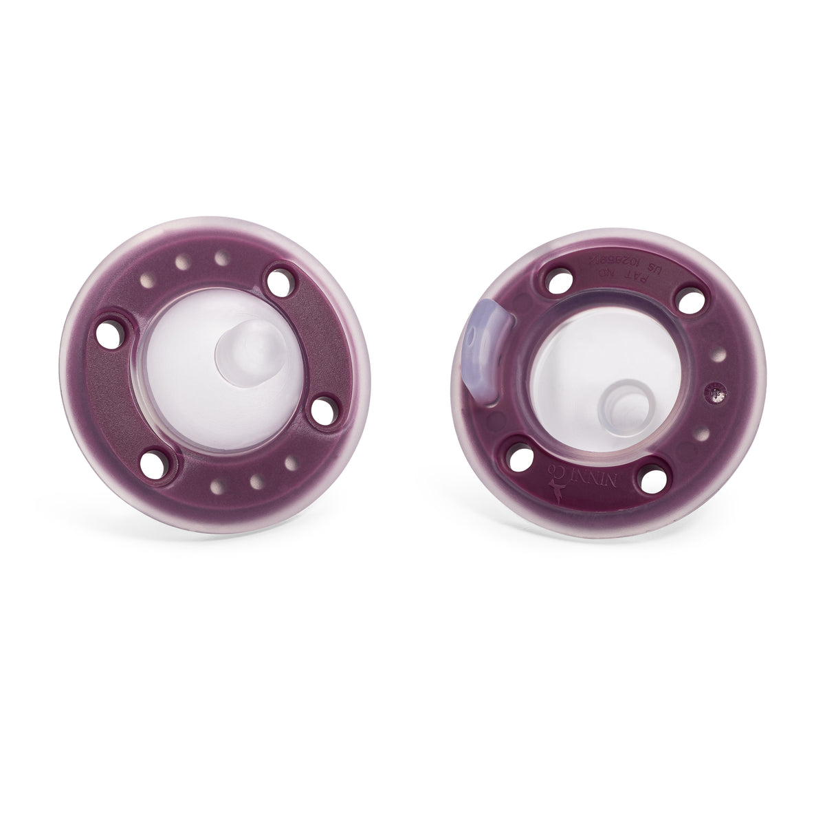 Ninni Co - Ninni Pacifier Plum 2 pack Pacifier Like a Breast