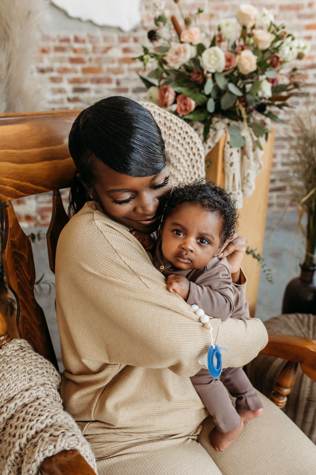 Ninni Co - Ninni Pacifier Blueberry 1 Pack Breastlike Pacifier